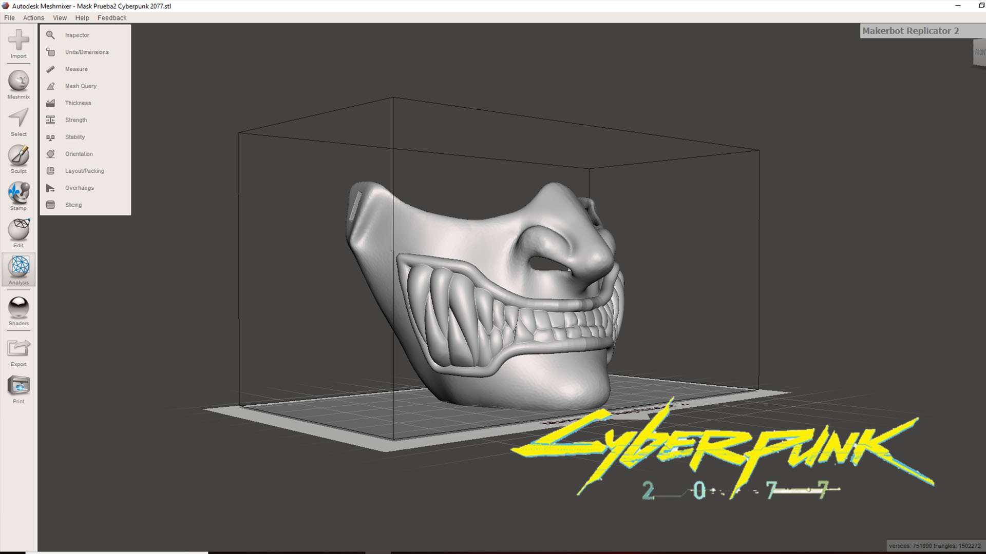 Cyberpunk 2077 Mask Fan ART – EDream Makers